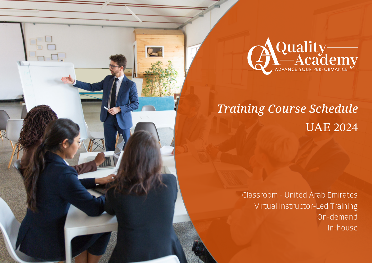Training Calendar - QUALITY ACADEMY